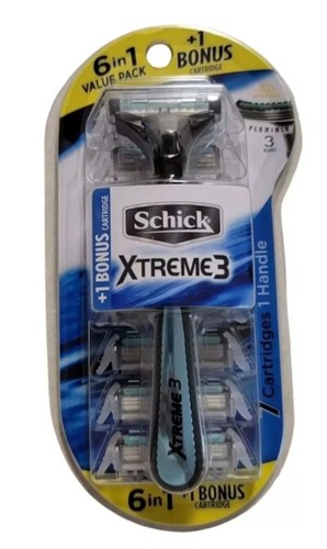 Schick Xtreme3 Mens Cartridge Razor Value Pack 1 Handle 7 Cartridges | eBay
