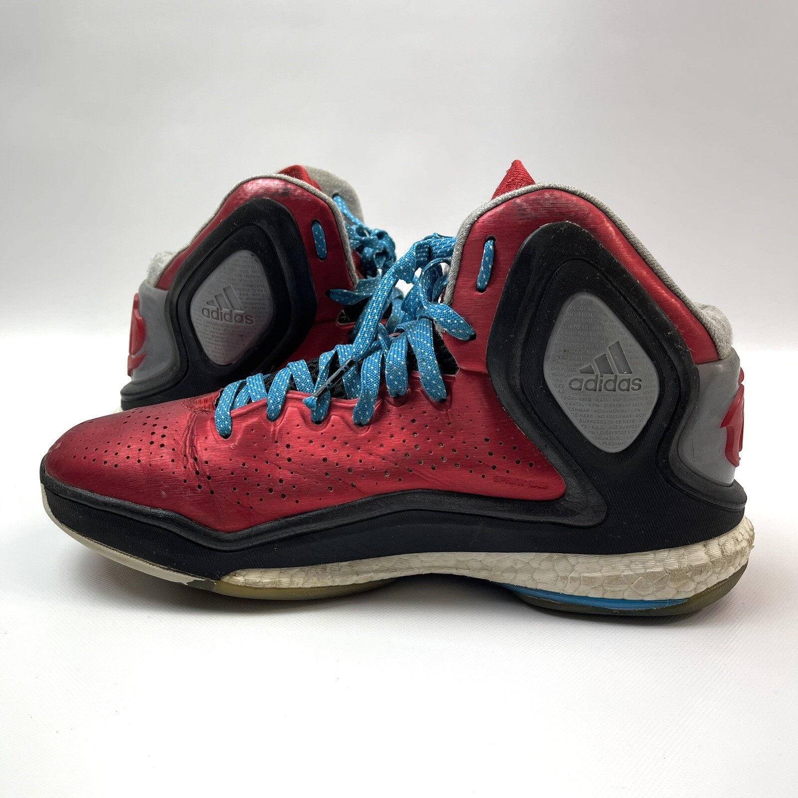 Adidas Derrick Rose High Top Sneakers Metallic/Red Ba… - Gem