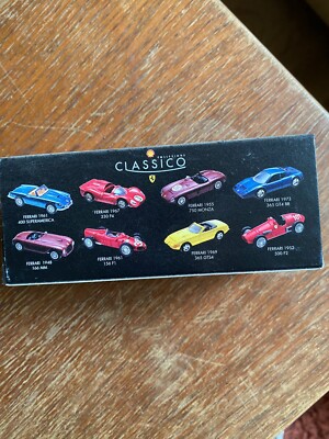 COMPLETE SET OF 8 FERRARI SHELL CLASSICO COLLEZIONE MODEL BOXED TOY CARS | eBay UK
