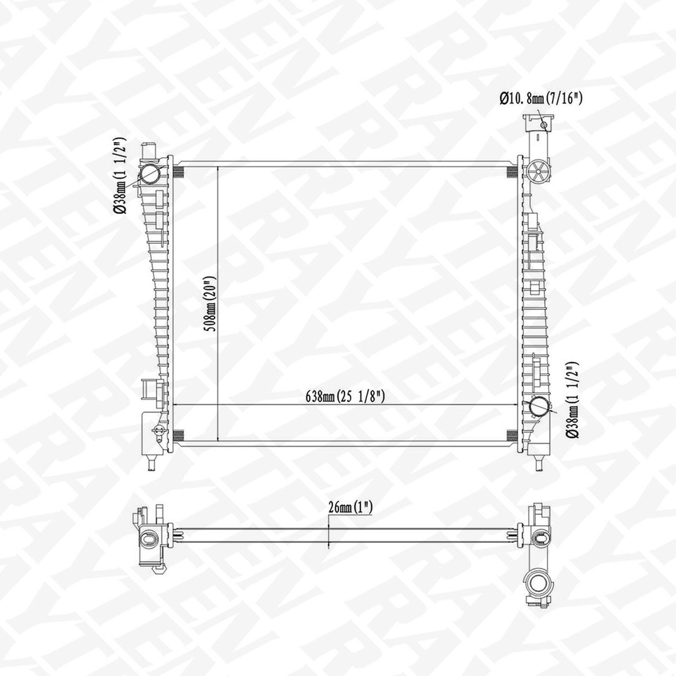 13200 Radiator for Jeep Grand Cherokee 2011-2015 3.6L / 11-21 5.7L / 14 ...