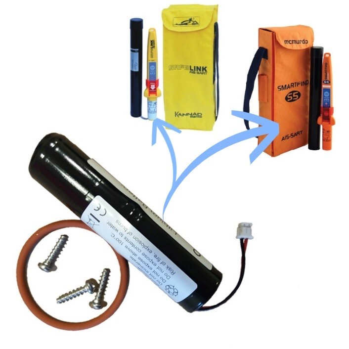 Replacement Battery for McMurdo Smartfind S5 / Kannad Safelink AIS SART ...