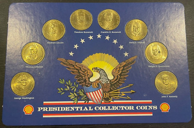 Shell Presidential Collector Coins 1990's Mail Order Gas Station Set | eBay