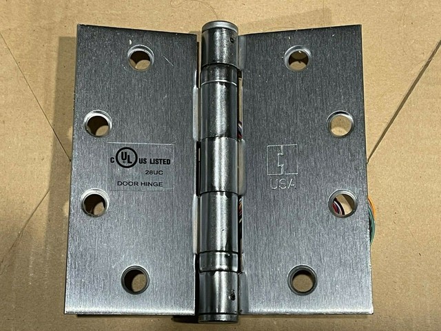 Hager BB1279 ETW12 4.5" x 4.5" 12 Wire Electric Hinge 26D Heavy Duty ...