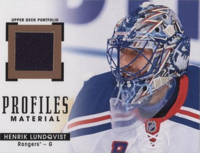 2015-16 Upper Deck Portfolio - Profiles Materials Jerseys Henrik Lundqvist #PM-HL (MEM) for sale ...