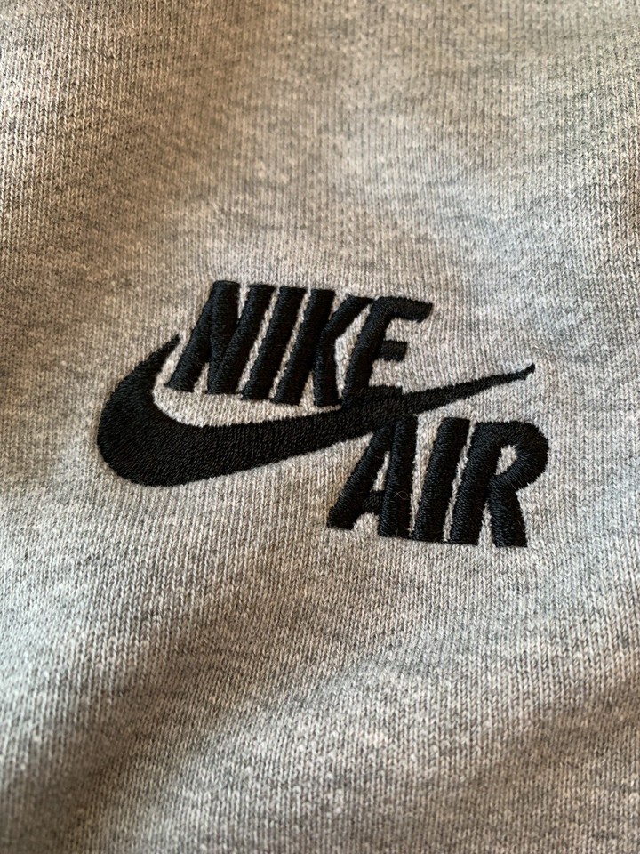 Nike Air Full Zip Hoodie Size L Gray | eBay