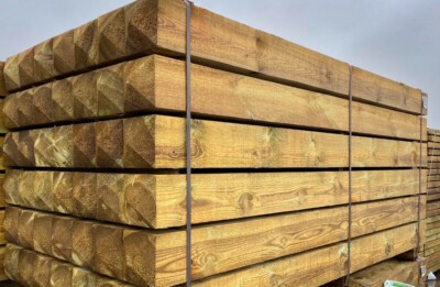 Wooden Gate Post 6x6 7x7 8x8 Entrance Driveway 8x8 Treated Timber | eBay UK