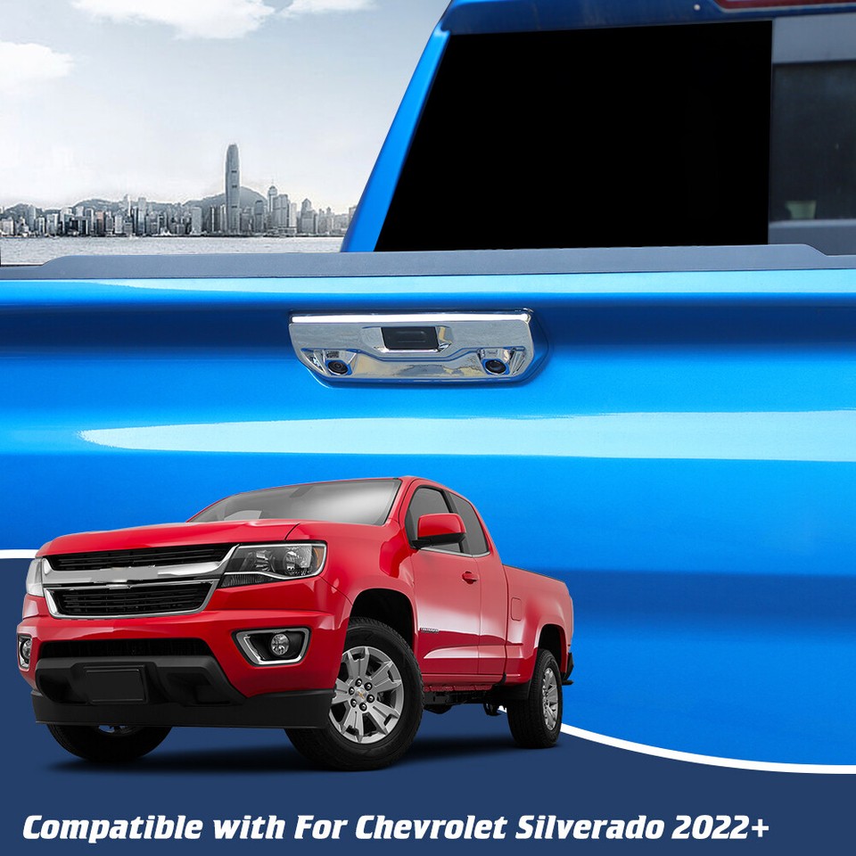 Chrome Tailgate Handle Cover Trim Bezel ABS For Chevy Silverado/GMC ...