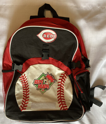 Cincinnati Reds Baseball Reds Heads Book Bag School Backpack No Lunch ...