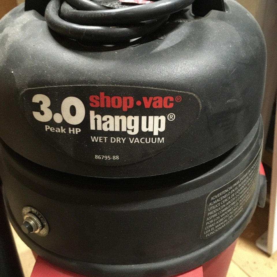 Shop Vac Hang Up Wet Dry Portable Vacuum 3 HP 3.5 Gal W/ Hose , bags ...