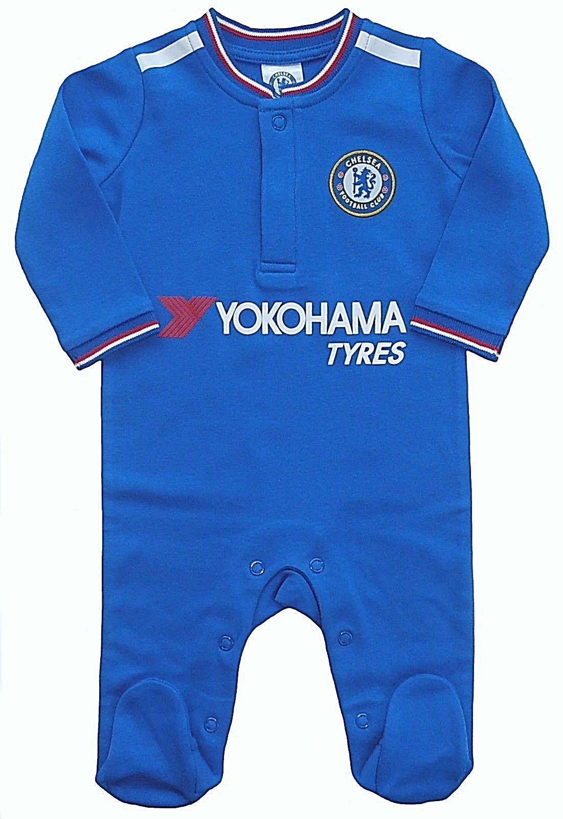 CHELSEA FC BABIES PRAM SLEEP SUIT BABY GROW BODY ROMPER 0-18 MONTH CFC ...