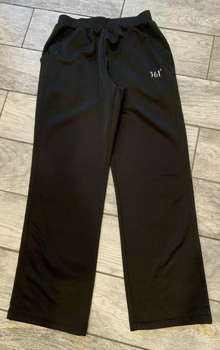 361 Degrees Mens Medium Black Athletic Lounge Pants Track Sports ...