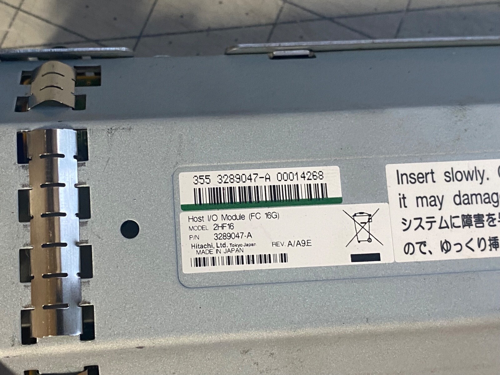 Hitachi Host I/O Module FOR VSP G200 G800 w/ 4x 3289047-A 2HF16 Dual ...