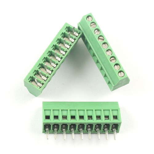 5pcs 2.54mm 0.1" universal 9 pin 9 poles PCB screw terminal connector # ...