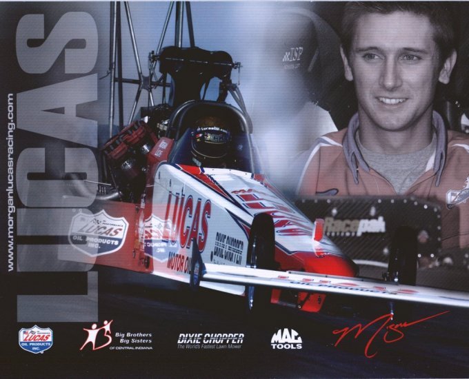 2008 Morgan Lucas "Lucas Oil" "3rd issued" Top Fuel NHRA postcard | eBay