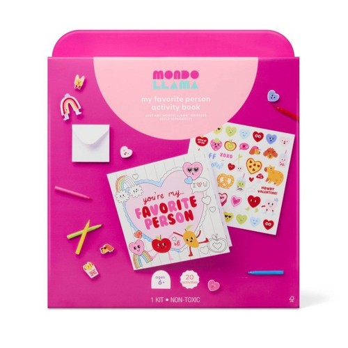 Valentine's Craft Favorite Person Keepsake Book Coloring Kit - Mondo ...