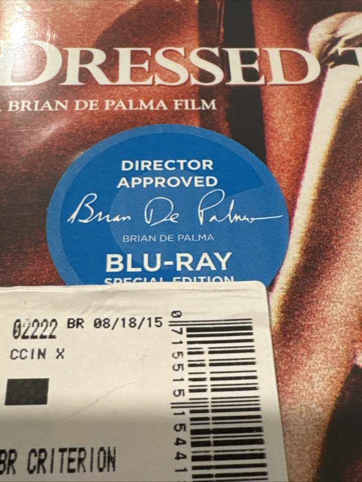 Dressed to Kill (Criterion Collection Blu-ray, 1980) NEW SEALED 715515154413| eBay