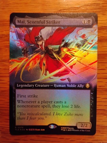 Mai, Scornful Striker (Extended Art) Avatar: The Last Airbender *FOIL ...