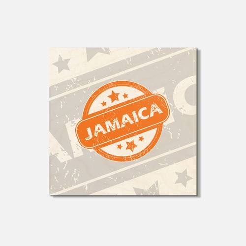 Jamaica Grunge 4'' X 4'' Square Wooden Coaster | eBay