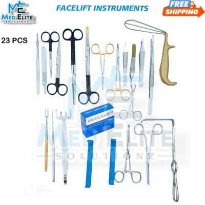 Orthopedic FaceLift Instruments Set Face Surgery Instruments Set of 23 ...