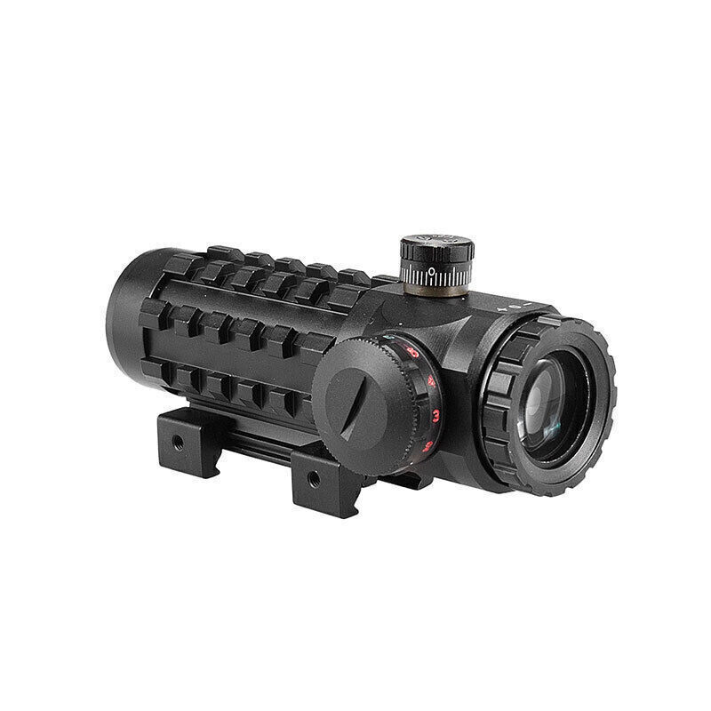 Optic Riflescope 3X28 Green Red Dot Cross Sight Scope Fit 11/20mm Rail ...