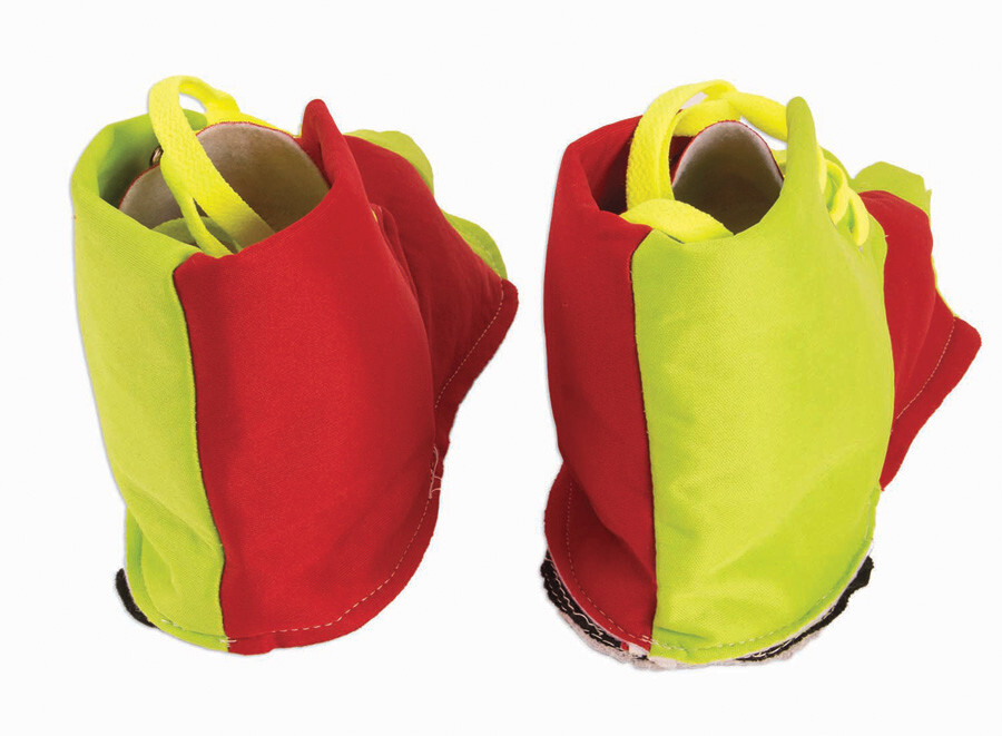 Clown Shoes Toe Sock Set child party tramp hobo costume bright colorful ...