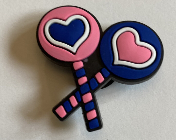 For Croc Jibbitz It Girl, Preppy Love Candy Lollipop Shoe for Croc ...