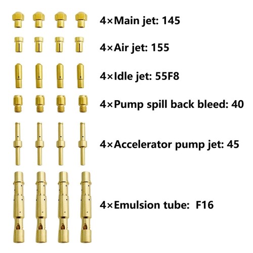 Carburetor Complete Set jetting Kit fits for Weber 45 DCOE carburetor ...
