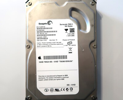 Seagate ST3160812AS 9BD132-041 3.BQH (9LS0) TK Thailand 160gb 3.5" Sata ...