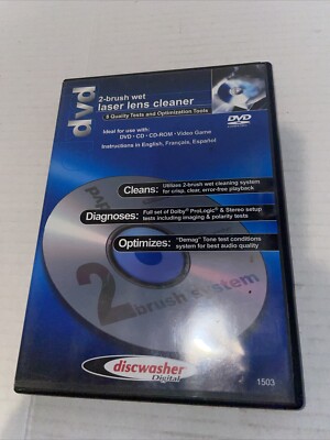 DISCWASHER 1503 DVD Laser Lens Cleaner | eBay