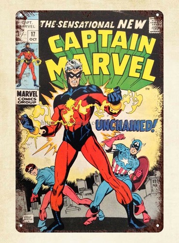 Captain 1969 comic metal tin sign beach home decor | eBay