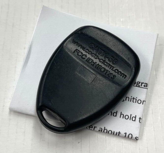 CODE ALARM H5OT43 CATX-50 Keyless Entry Remote Transmitter Fob Alarm ...
