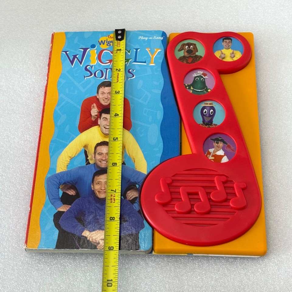 The Wiggles Wiggly Songs Play-a-Song & Big Red Car Board Book Buttons ...
