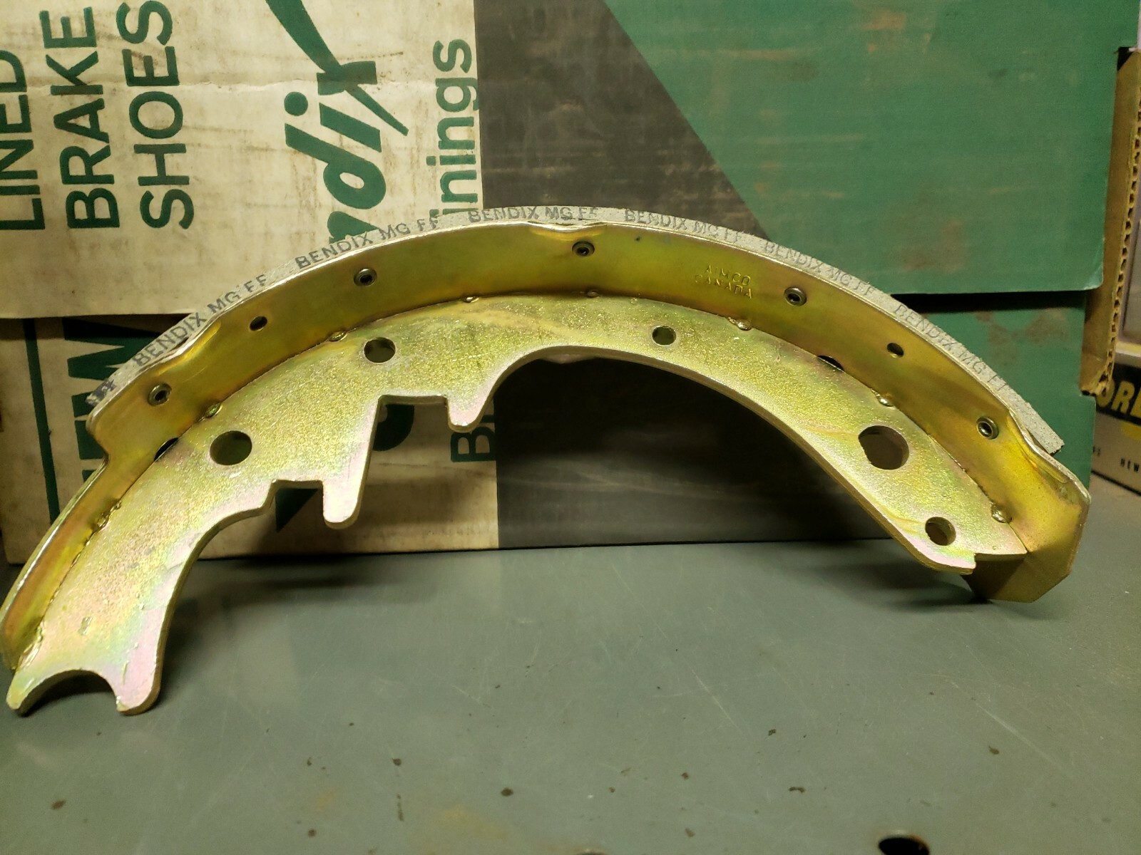 NORS BENDIX R154 FRONT BRAKE SHOES 64-66 Mustang/COMET/FALCON,62-64 ...