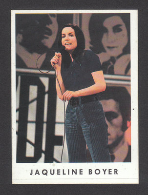 Jaqueline Jacqueline Boyer Scarce 1970 German Pop Rock Music Sticker | eBay