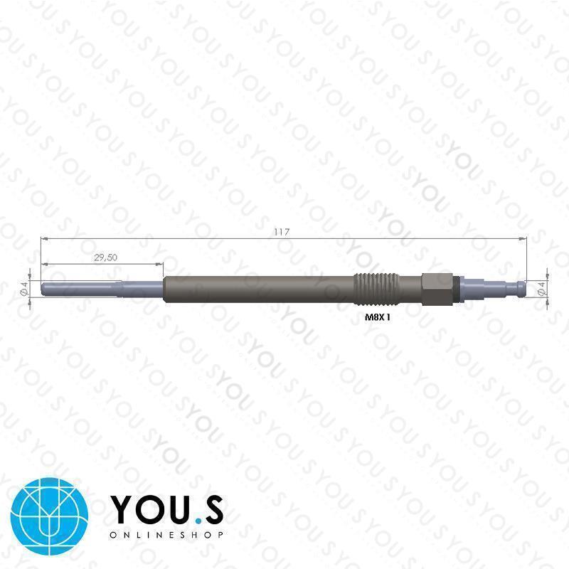 4 Piece You.S Original Glow Plugs for VW Passat (3C) 2.0 Tdi/16V - 100/ ...