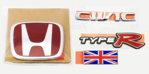 Genuine Honda Civic 3D Hatchback EP3 Type R Rear Emblems Badge Set of 4 ...