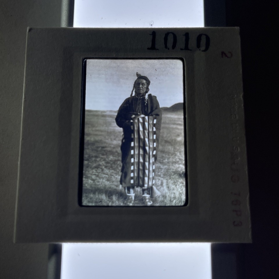 Edward Curtis “Man” Hidatsa Sioux Native American Photo 35mm Art Slide ...