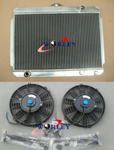 3 ROW Aluminum Radiator+2*Fans For HOLDEN Gemini TX TC TD TE TF TG RB ...