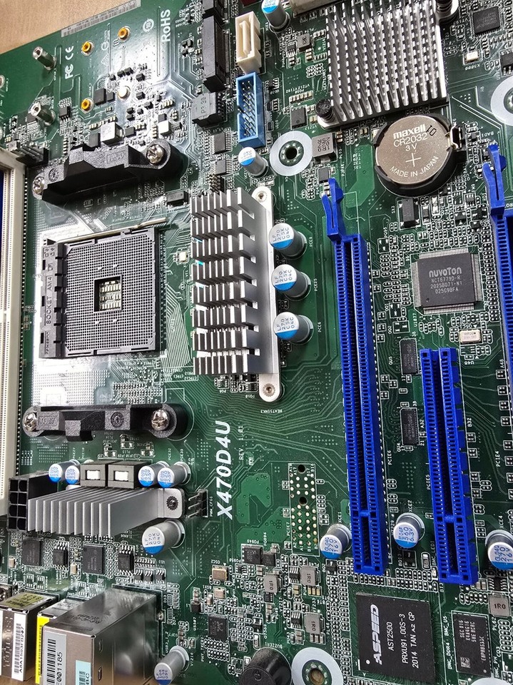 AsRock Rack X470D4U Socket AM4 IPMI USB 3.0 M.2 Micro ATX AMD Server ...