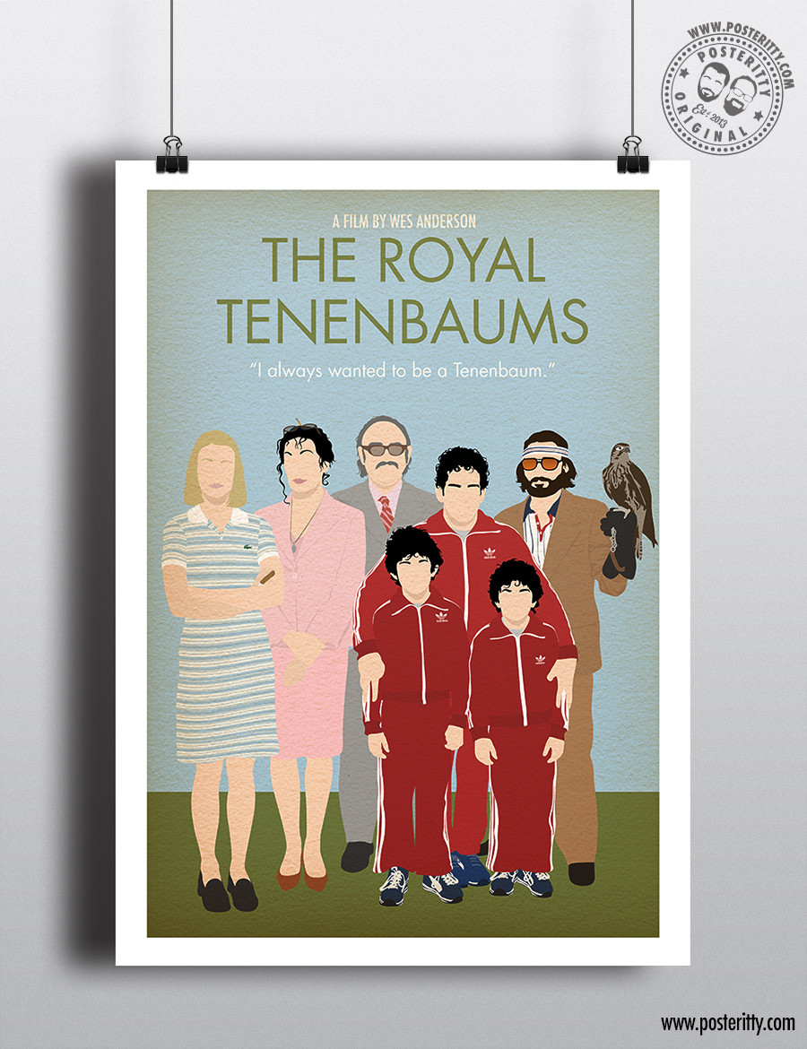 Royal Tenenbaums Minimalist Poster The Royal Tenenbaums Poster Poster