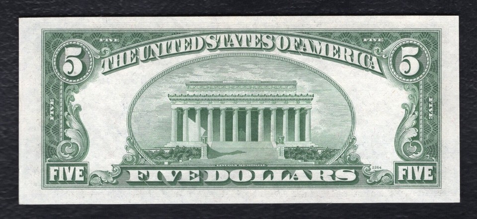 FR. 1655* 1953 $5 *STAR* SILVER CERTIFICATE CURRENCY NOTE GEM ...