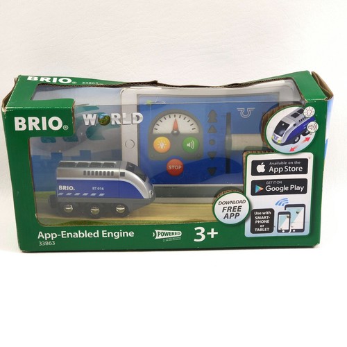 Brio World App-Enabled Engine Wooden Train New In Damaged Box 33863 ...