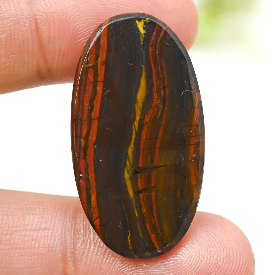 47.30Cts Natural Iron Tiger Oval Cabochon Loose Gemstone 21x39x5mm | eBay