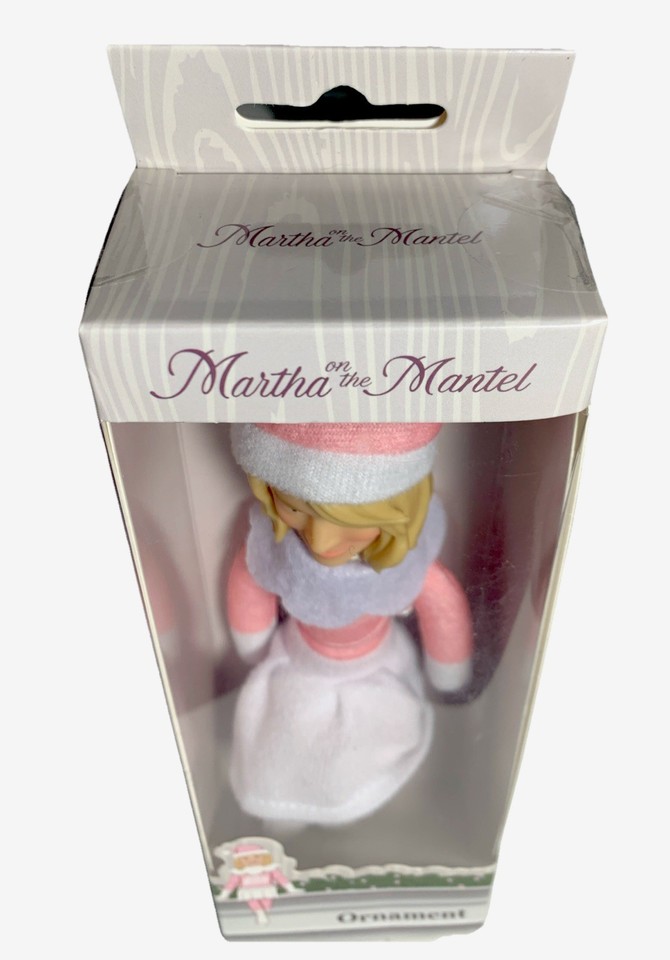 MARTHA STEWART - MARTHA ON THE MANTEL PINK ELF STYLE DOLL ORNAMENT | eBay