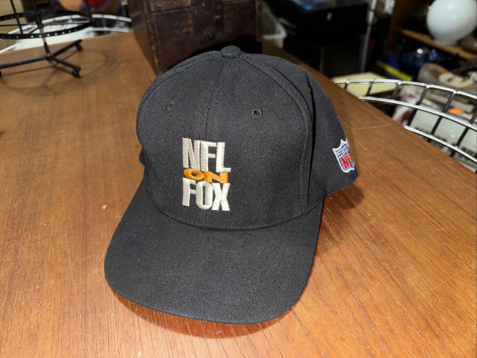 Vintage 1990's NFL On Fox Sports Snapback Hat Black Wool Football ...
