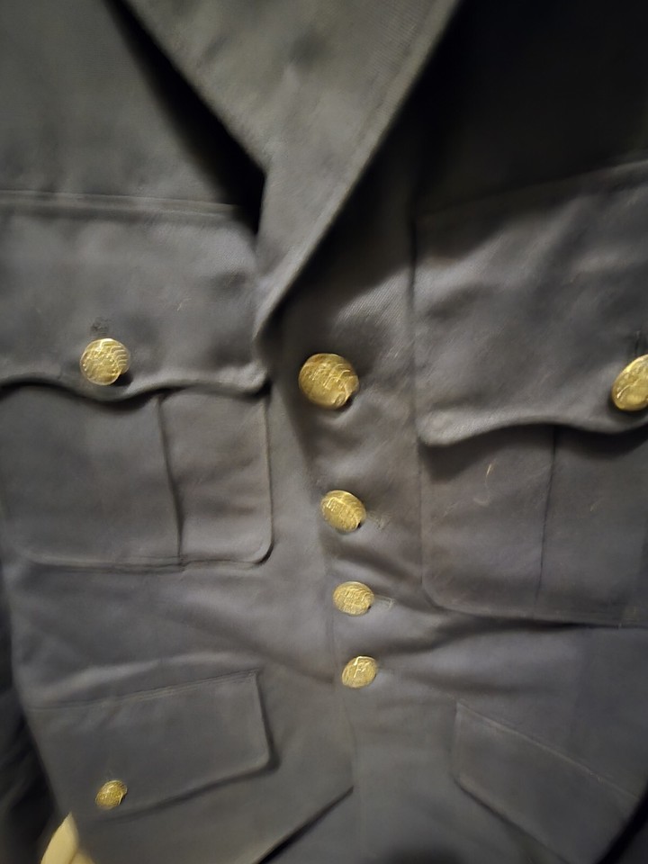 Vintage USAF US Air Force Blue Enlisted Mens Dress Service Coat Jacket ...