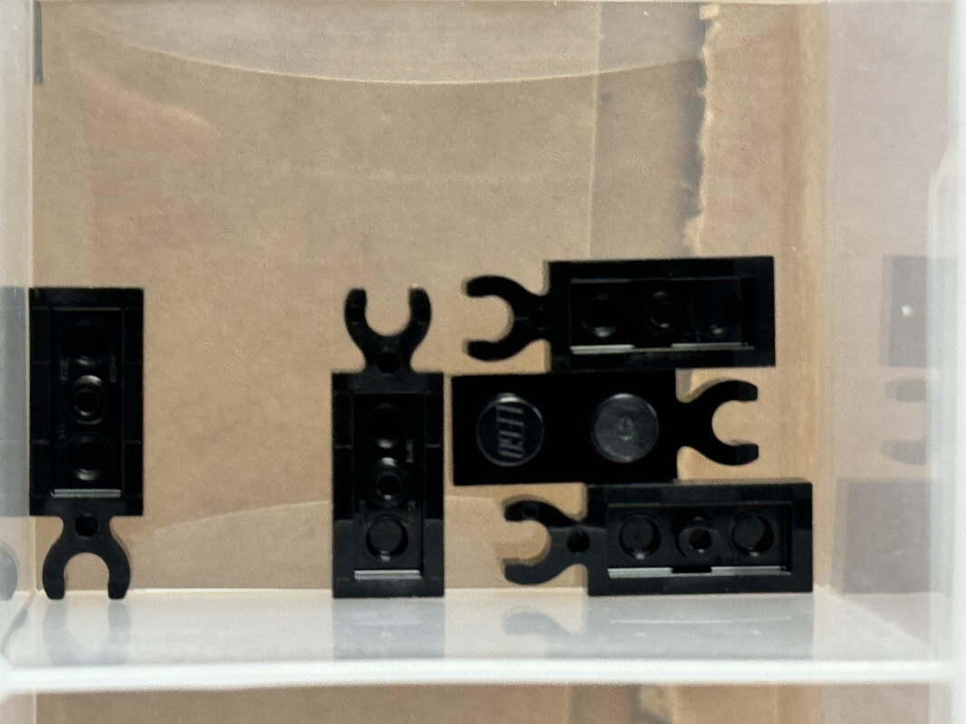 LEGO Parts - Black Plate 1 x 2 with Clip on End - No 78256 - QTY 5 | eBay