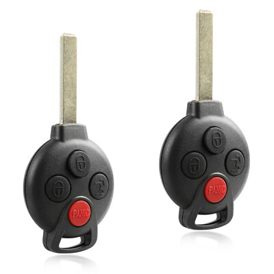 2 Key Fob for 2010 2011 2012 2013 2014 2015 2016 Smart Fortwo ...