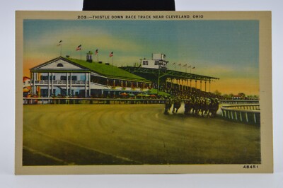 Vintage Postcard - Thistle Down Race Track, Near Cleveland, OH | eBay