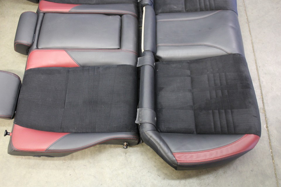 Subaru WRX STI Recaro Red Black Leather Alcantara Seats Genuine Oem ...